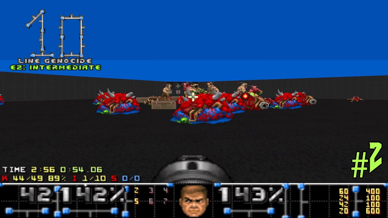 Doom with 10 Line Genocide 2.Map 02 - YouTube