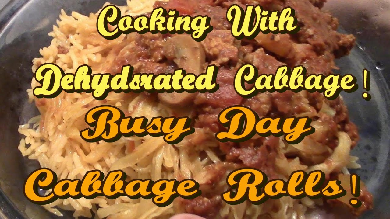 Have Dehydrated Cabbage? Make Fibro Day Cabbage Rolls! - YouTube