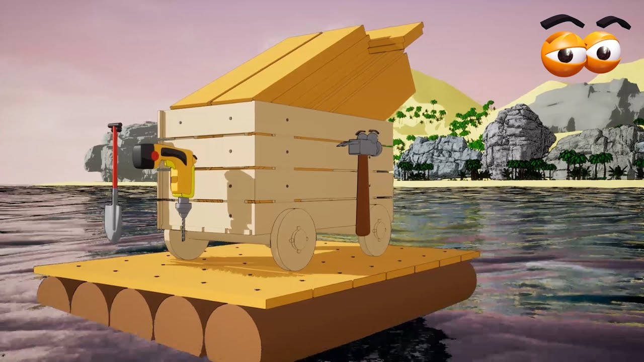 FUNNY TOOLS for Kids (ep.28) - Mysterious Treasure Hunt p.2 - AApV ...