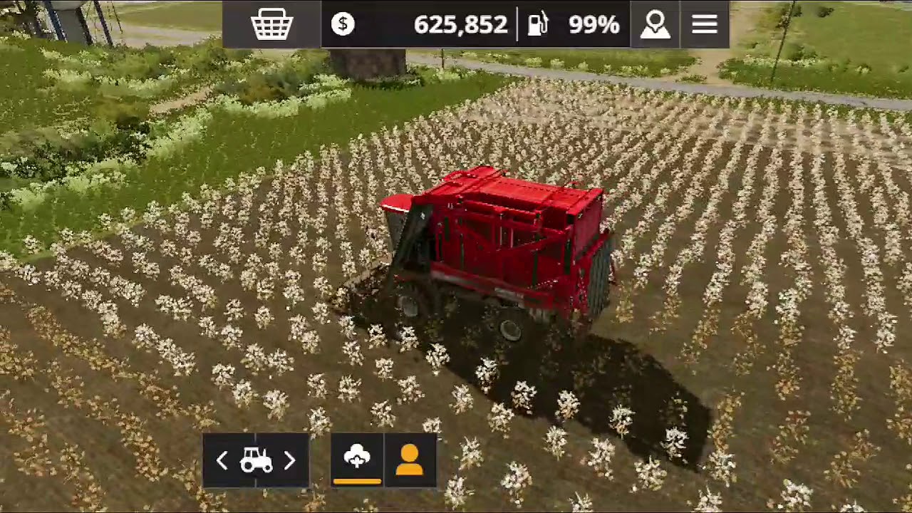 Cotton harvest/farming simulator 20 - YouTube