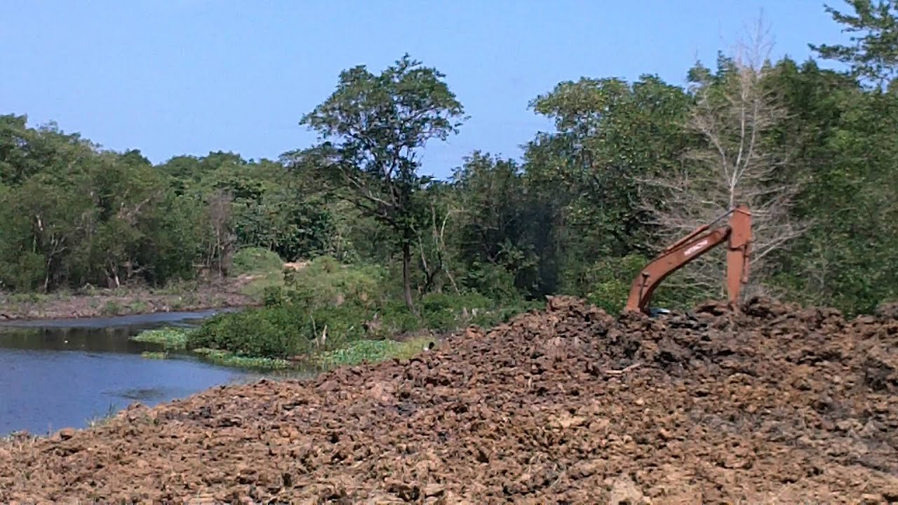 Removing potential flood causing, river flow blocking debris in ...