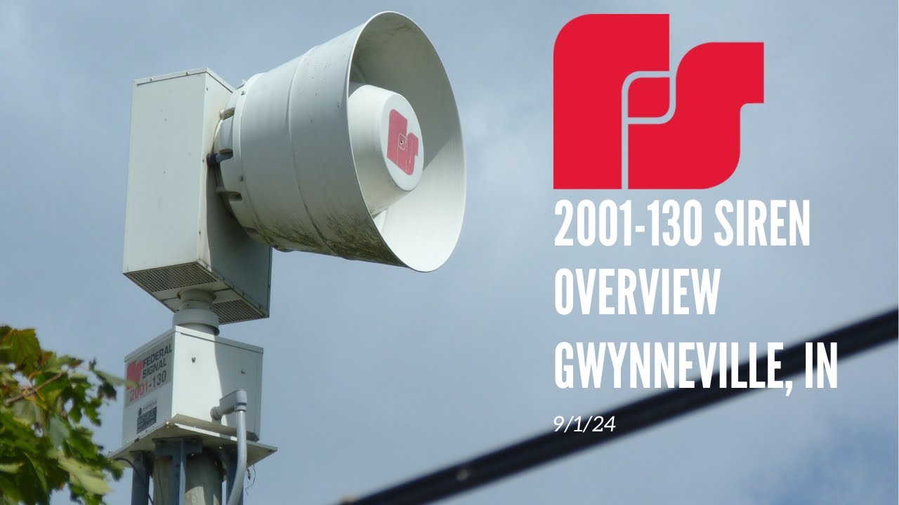 Fs 2001-130 Siren overview - Gwynneville, Indiana - Shelby CO - 9/1/24 ...