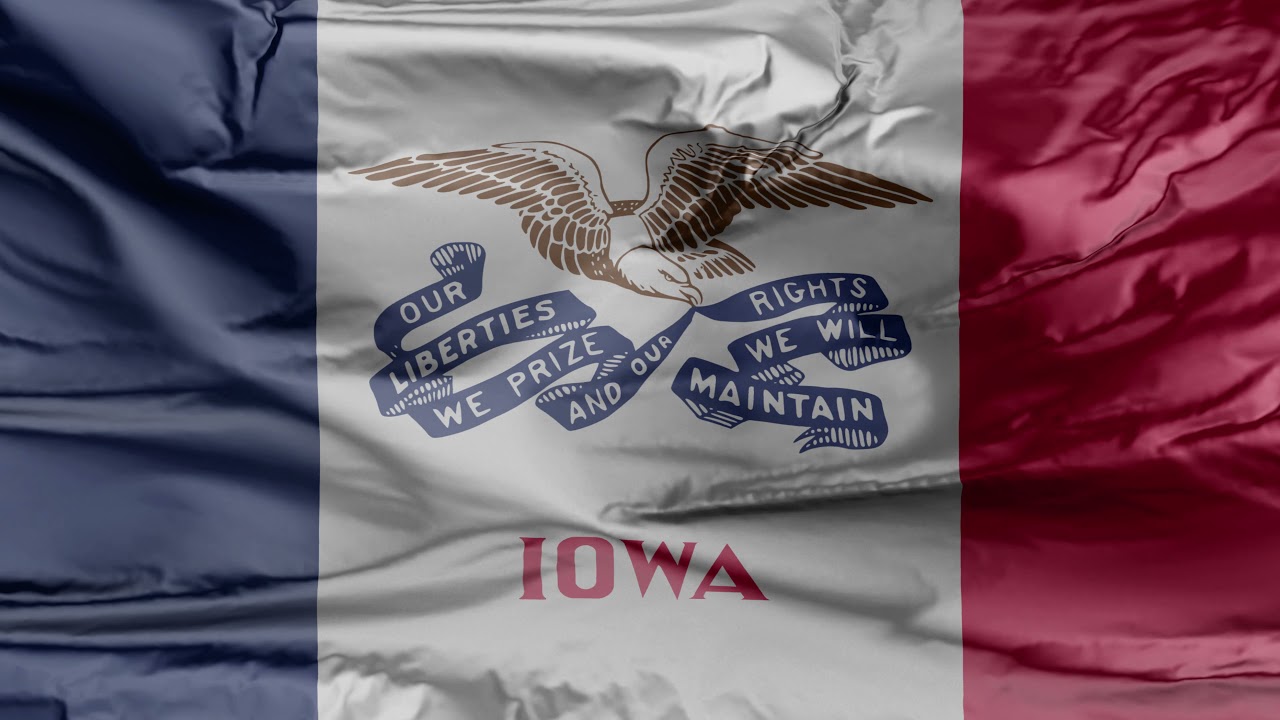 🏳️State Flag of Iowa & State Song | USA 🏳️ - YouTube