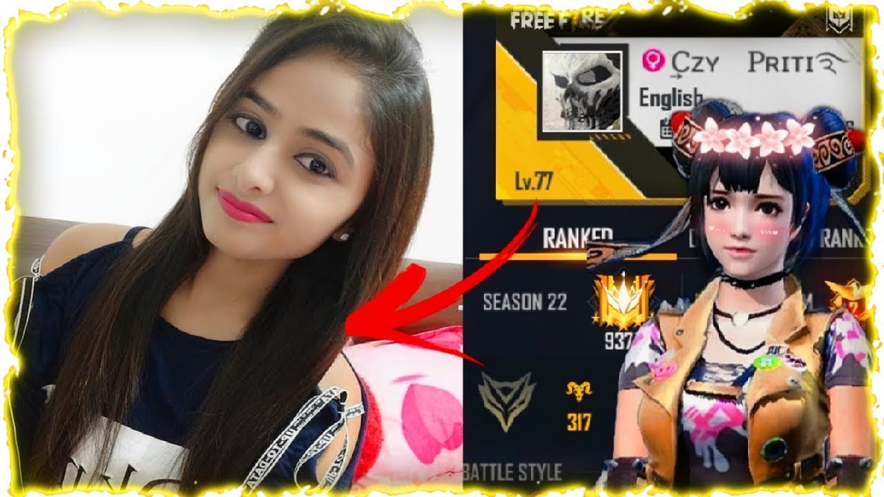 free fire girls ID free fire girls player id FF GIRLS FACE REVEAL - YouTube