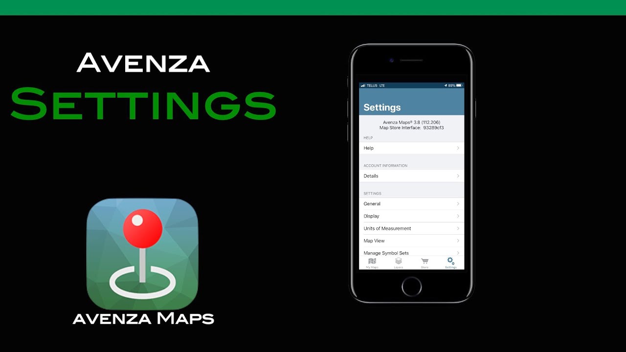 Avenza Maps Settings - YouTube