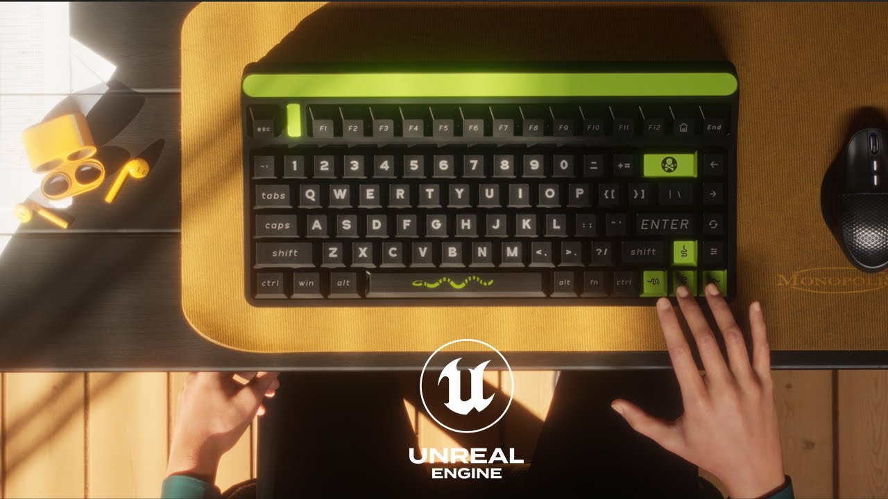 3d Keyboard Commercial || Unreal Engine 5 - YouTube