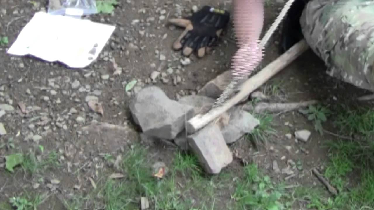 How to make a Fire Plow Friction Fire for wilderness survival, Equip 2 ...