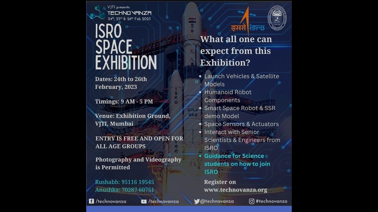 Visiting VJTI collage for ISRO science exibition Vlog 2 - YouTube