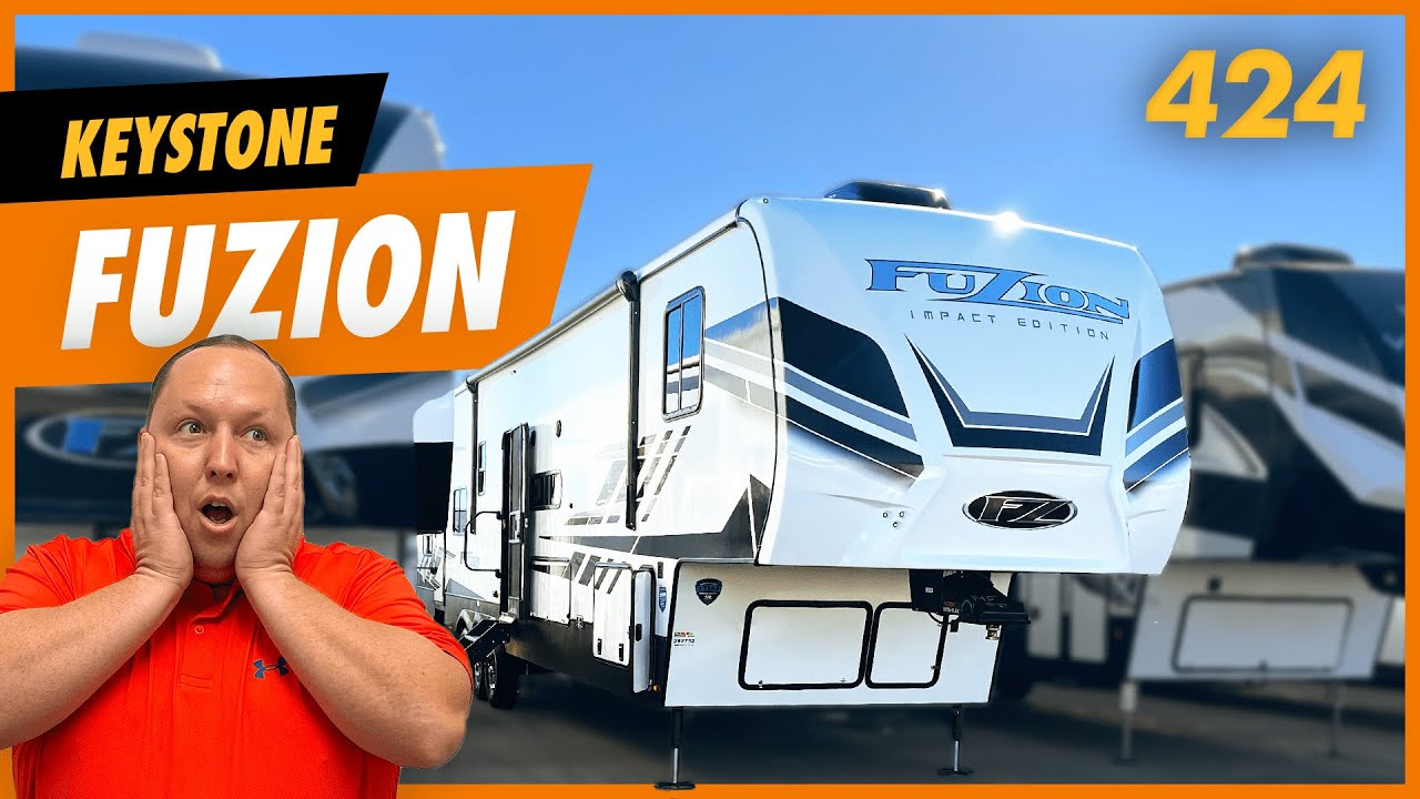 Double Outdoor Patio 5th Wheel Toy Hauler! - YouTube