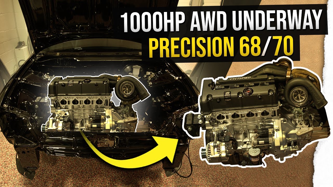 Fully Built k20 AWD Civic Underway! 1000hp Show CAR!! - YouTube