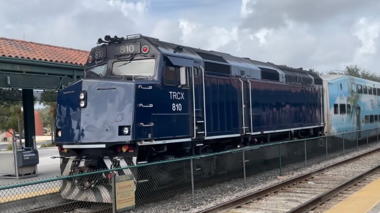*old footage* Tri Rail 810 leads commuter in Deerfield Beach Florida 12 ...
