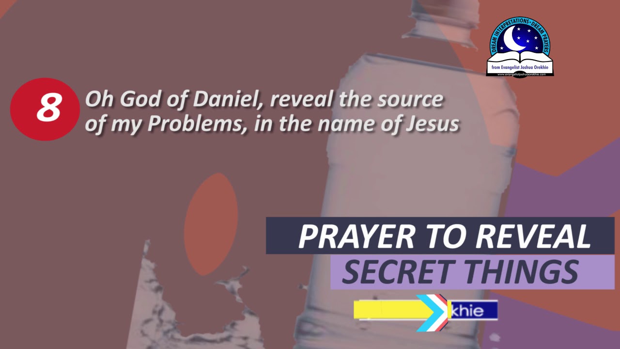PRAYER TO REVEAL SECRET THINGS - Pray Them At Midnight - YouTube