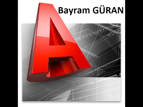 Autocad Eğitimi Ders 14 (Mirror Komutu 2 - Uygulamalar) - Bayram GÜRAN