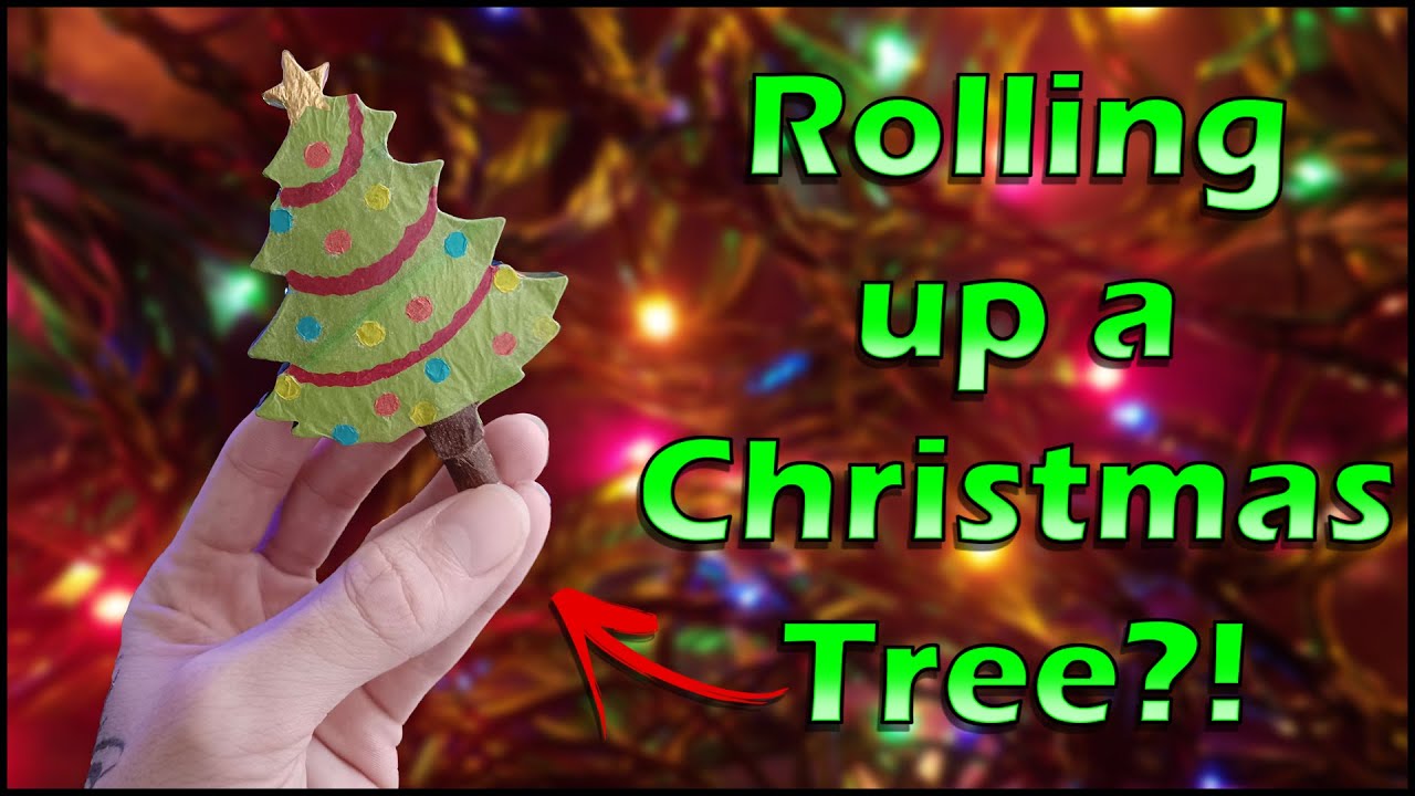 I ROLLED A 8G CHRISTMAS TREE OUT OF JOINT PAPERS! - YouTube
