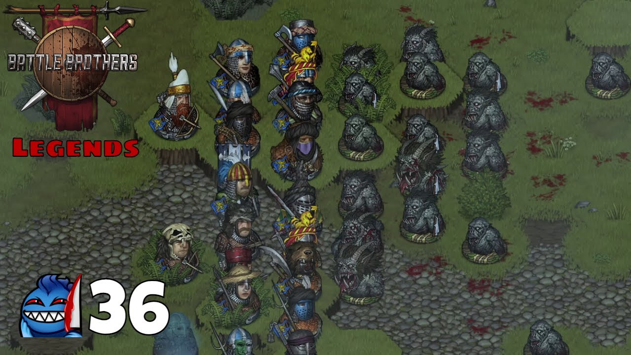 Battle Brothers Legends Mod - The Shieldless - Ep 36 Invasion Ended ...