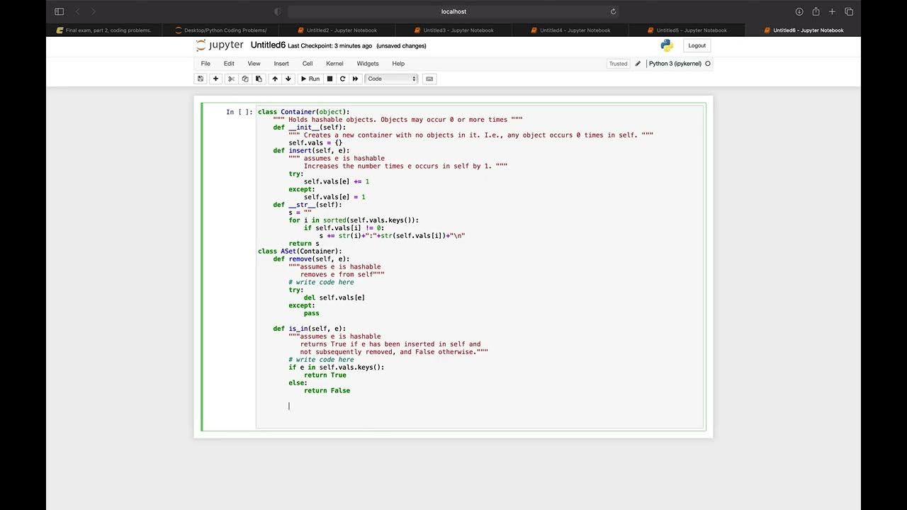final coding problem 5 - YouTube