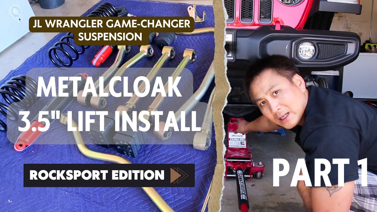 Jeep JL Metalcloak Lift Install 3.5" Game-Changer | Part 1 - YouTube