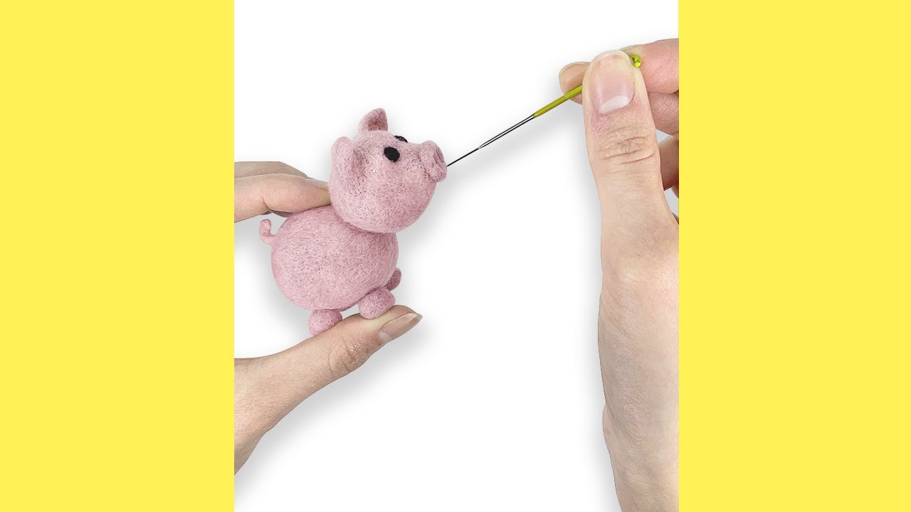 Roblox Adopt Me Pig Felted Art - YouTube