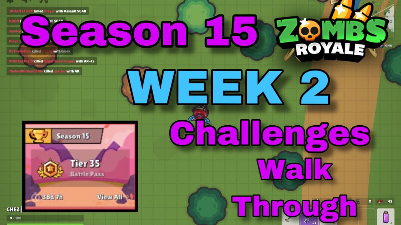 Season 15 *WEEK 2* Zombs Challenges | Full Walk-Through - YouTube