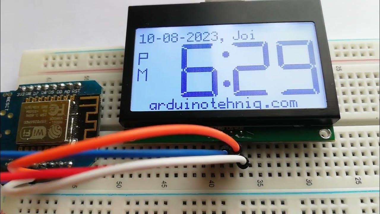 NTP clock on i2c 128x64 ST7567S monochrome display (3) - YouTube