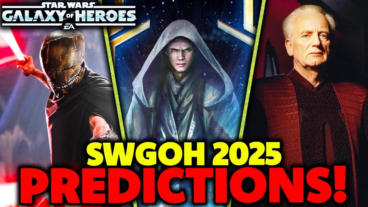 My 2025 SWGoH PREDICTION Bingo! RotS, TFA, Acolyte & MORE! - YouTube