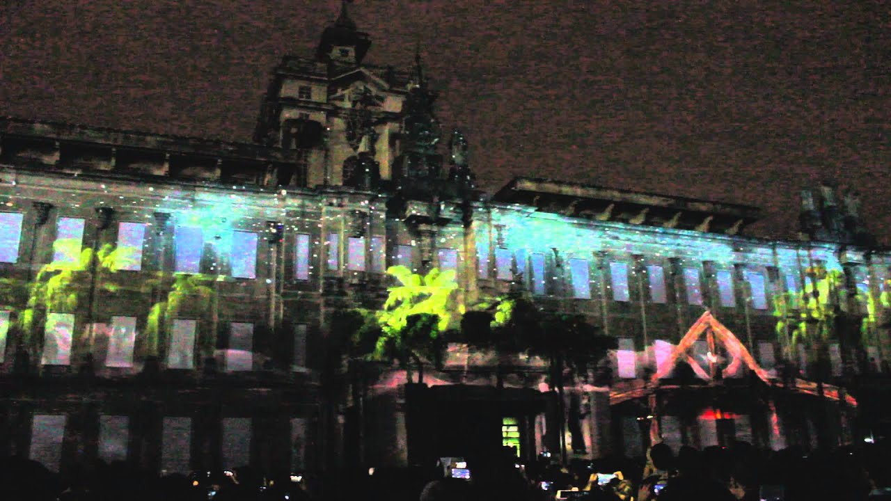 [151218] 3D Video Mapping Projection at UST Main Building - YouTube