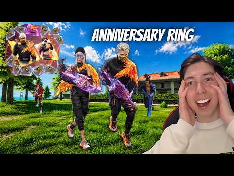 Anniversary Ring in Free Fire... Getting all the items in Luck Royale  - Mehdix