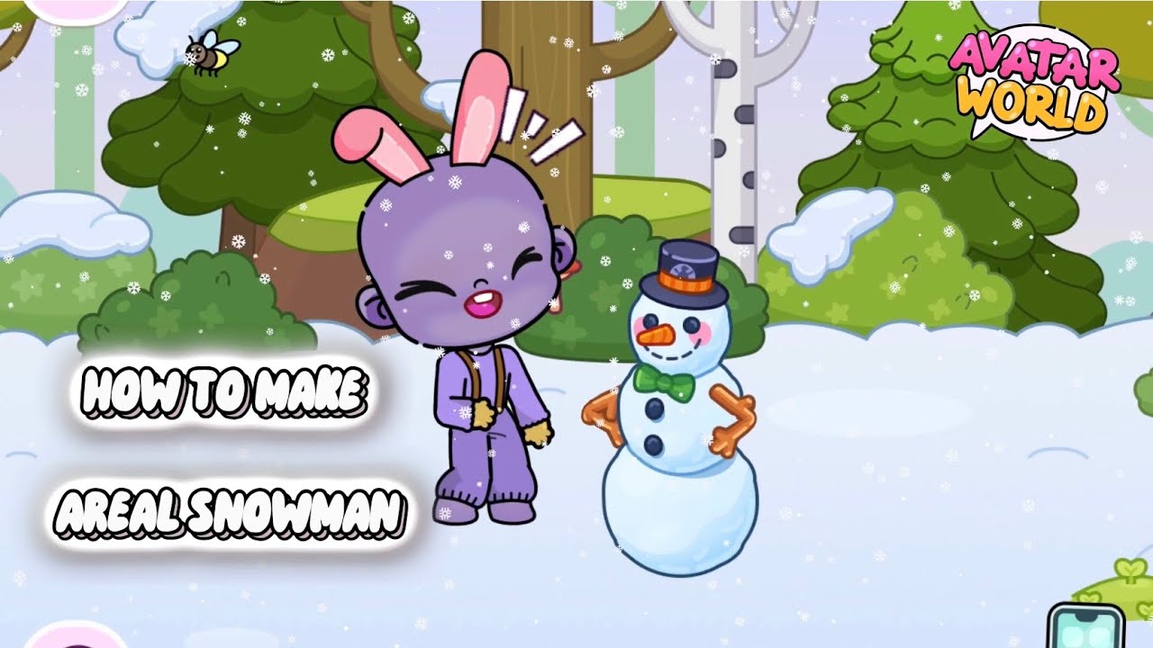How To Build Snowman In Avatar World ⛄️🥰 New Update Avatar World ...
