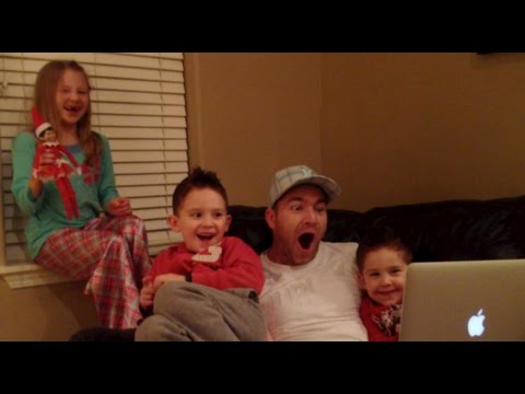 Little Girl Watches Santa Fart in her Stocking