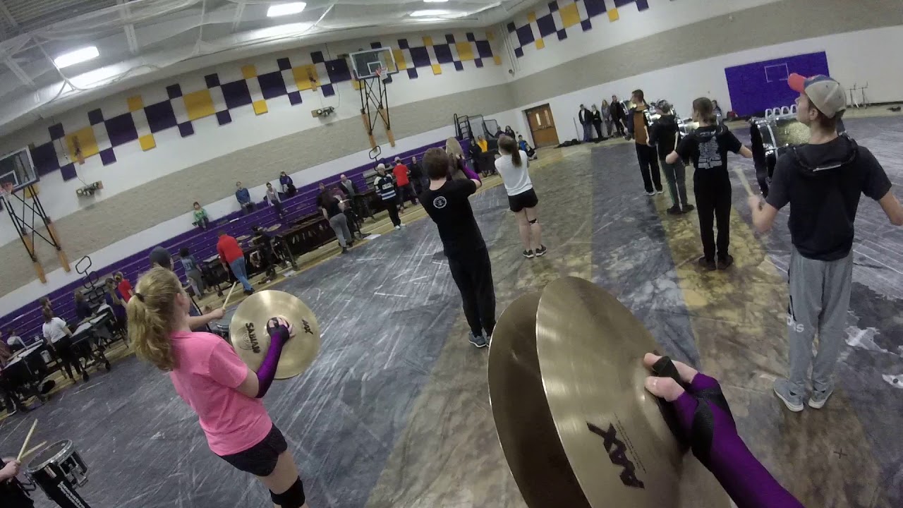 Bellbrook Indoor Percussion 2019 Cymbal Head Cam - Garrett Sharp - YouTube