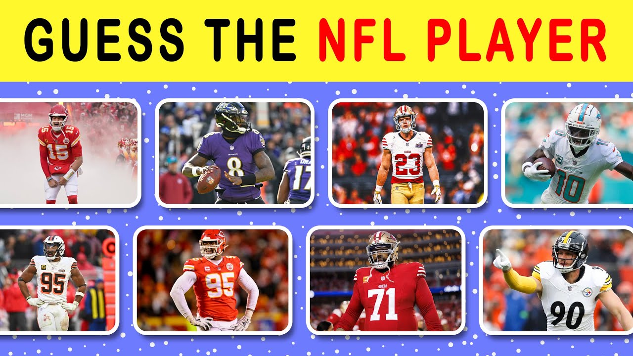 Guess the NFL Player by Jersey Number! 🏈🔢 | Quiz Quiz Challenge - YouTube