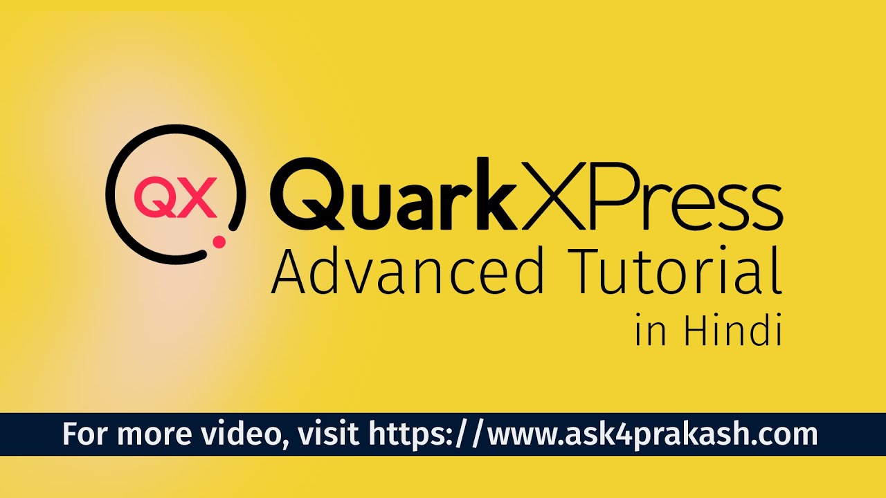 QuarkXpress Advanced Tutorial - Workspace - 001 - YouTube