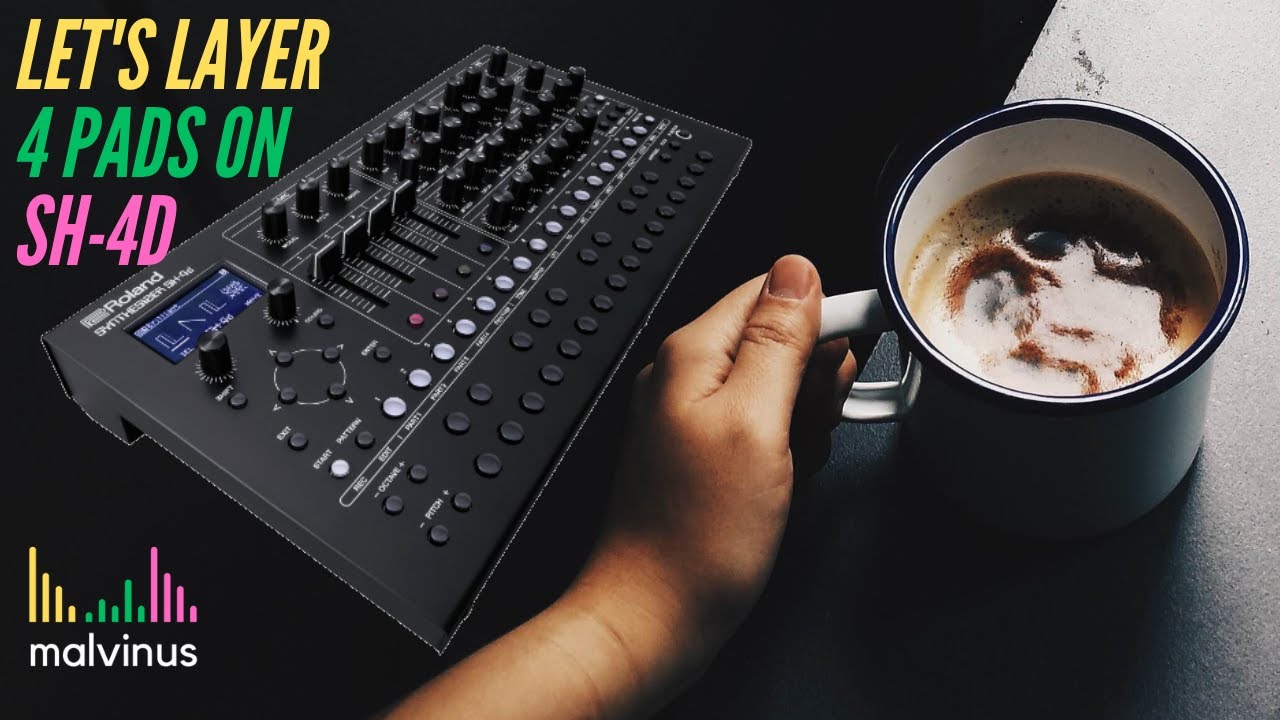 Roland SH-4d Tutorial | Let's layer 4 beautiful pads - YouTube