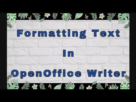 How to Formatting of text in OpenOffice Writer || Font Formatting in Writer - YouTube