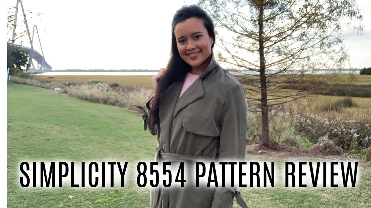Simplicity 8554 Trench Coat with Handcrafted Jewelry - YouTube