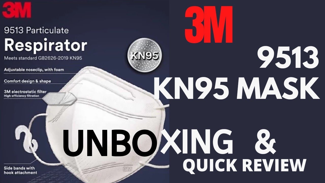 3M 9513 KN95 Mask | 3M Respirator | Unboxing and Review - YouTube