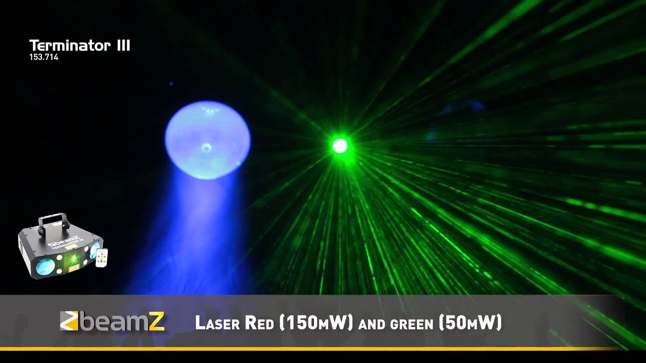BeamZ Terminator III LED double moon with laser and strobe 153.714 ...