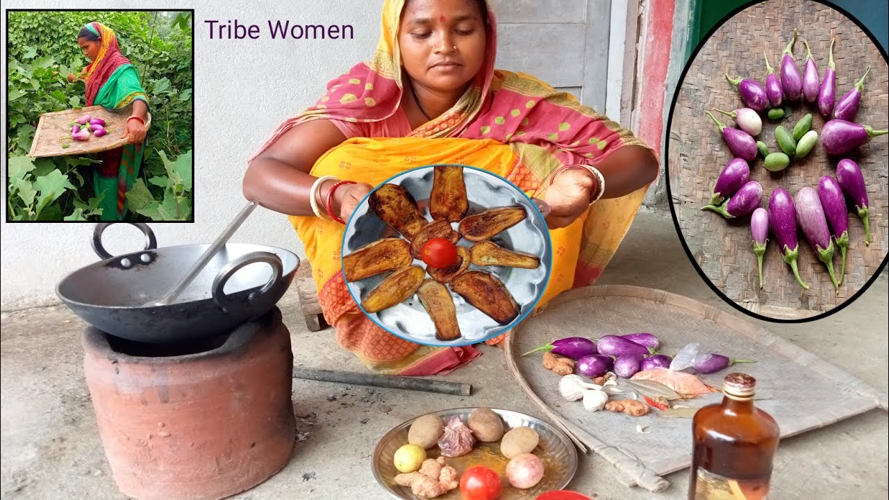 Country Brinjal Collect To Firm And Village Style Cooking And Eating Youtube