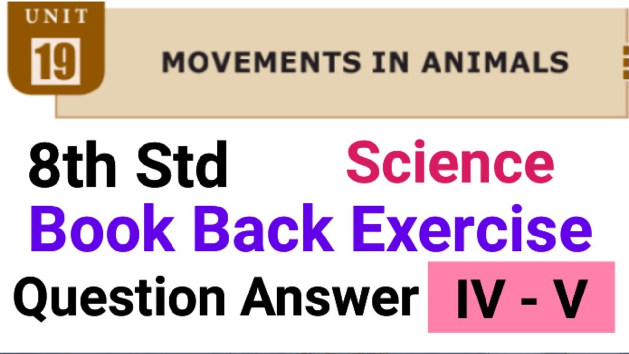 8th Std - Science | Unit 19 - Question Answer Marked In Book - YouTube
