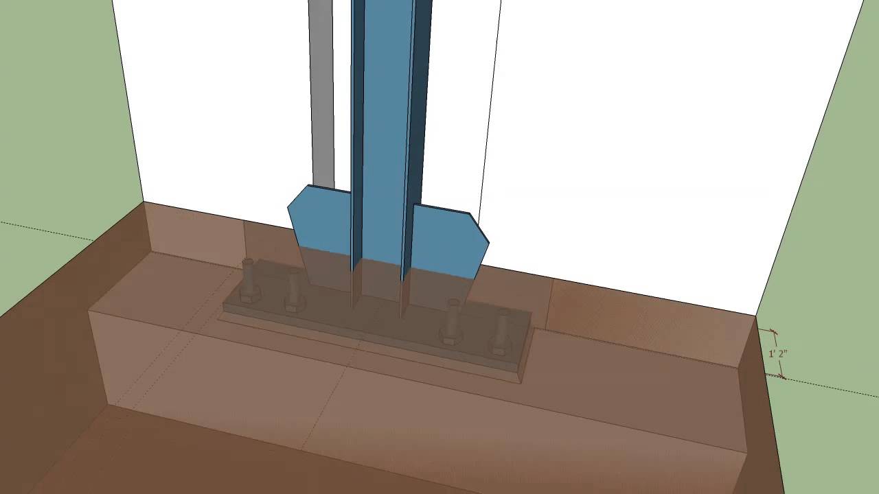 Gusset & Base Plate Movie - YouTube