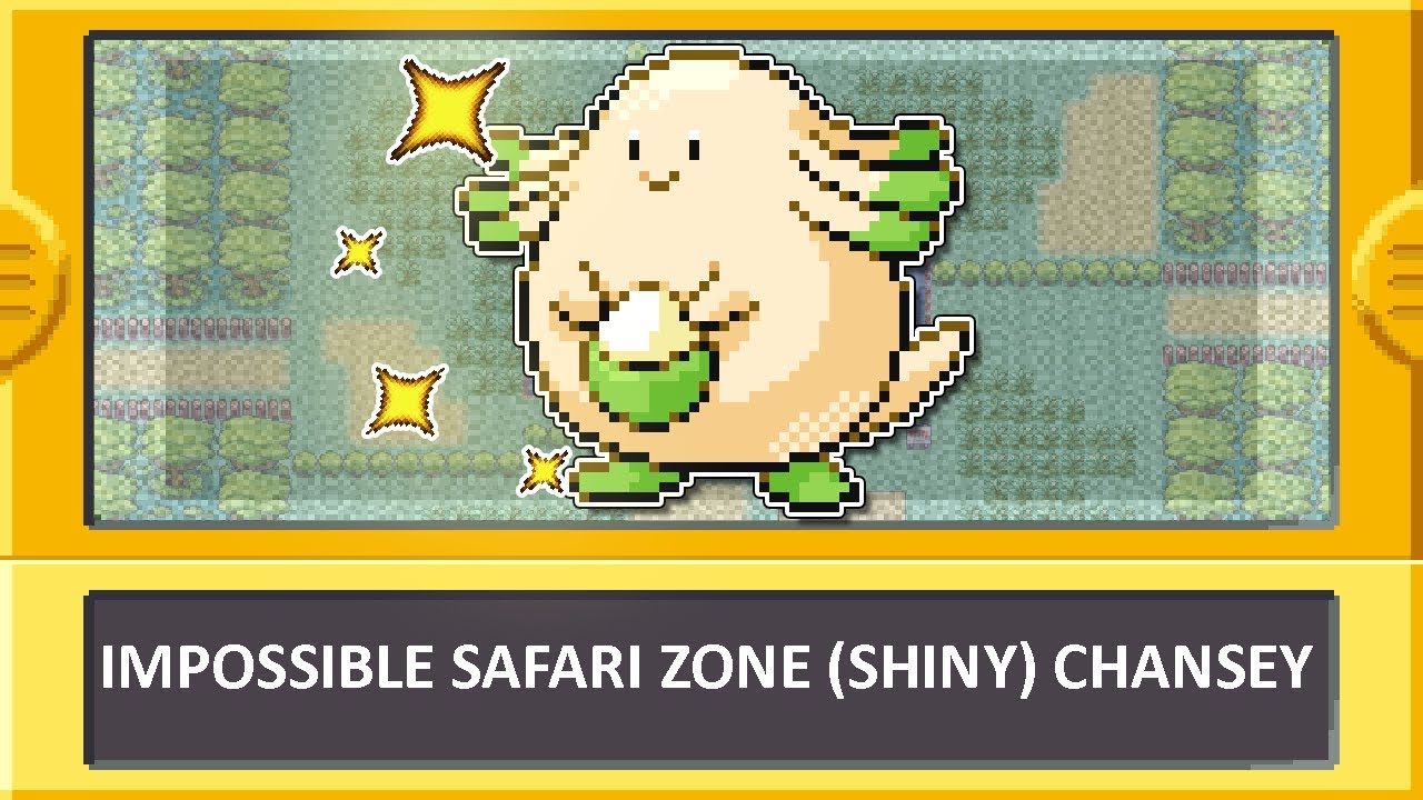 A TRIPLE FRAME PERFECT SHINY CHANSEY (IN THE SAFARI ZONE??) - YouTube
