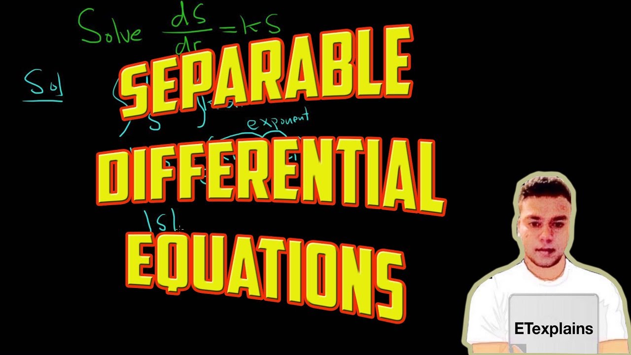 Solving a Separable Differential Equation #1 - Differential Equations ...