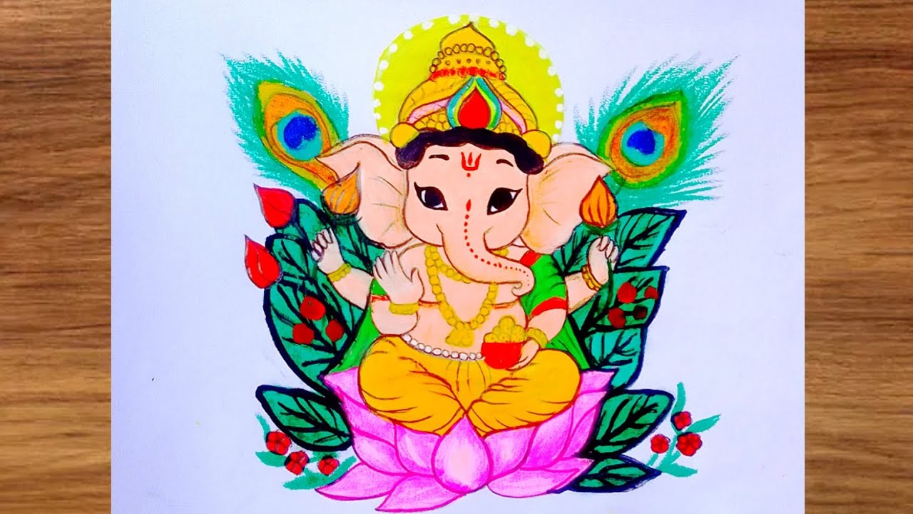 Ganpati Sketch Drawing Easy Step- by- step || Ganesh Ji Drawing | # ...