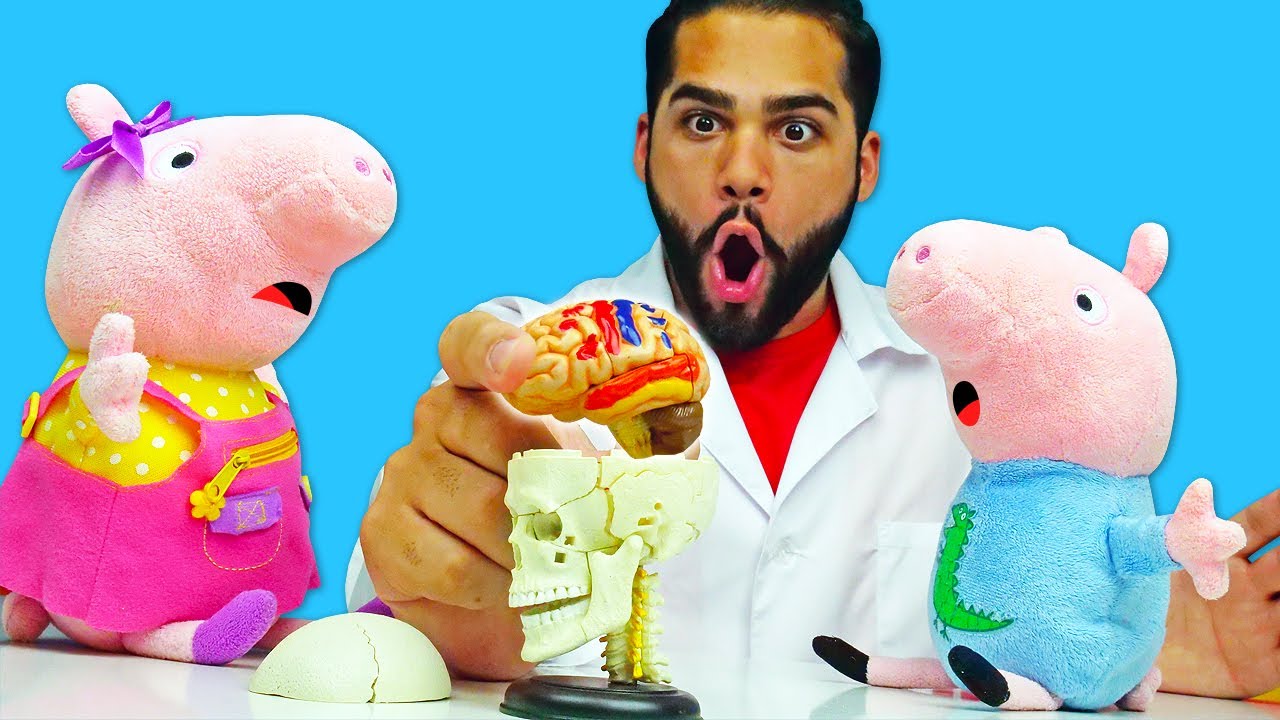 George Pig e Peppa Pig na Caça ao Cérebro Perdido com o Doutor de ...