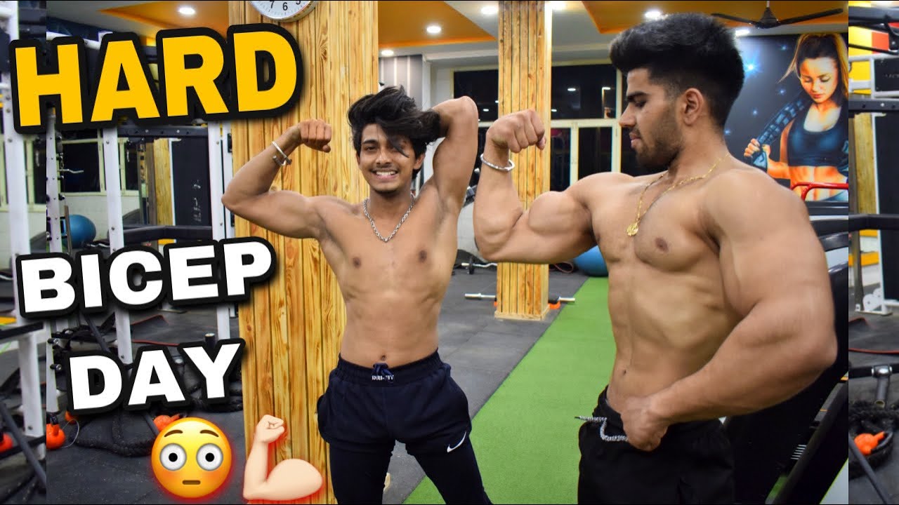 HARDEST BICEP WORKOUT WITH BEGINNER| drop and superset training - YouTube