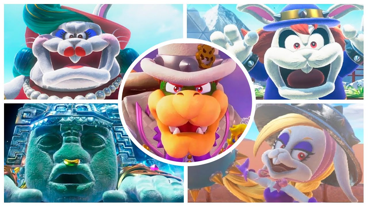 Super Mario Odyssey - ALL BOSSES + Ending (Full HD, 60ᶠᵖˢ) - YouTube