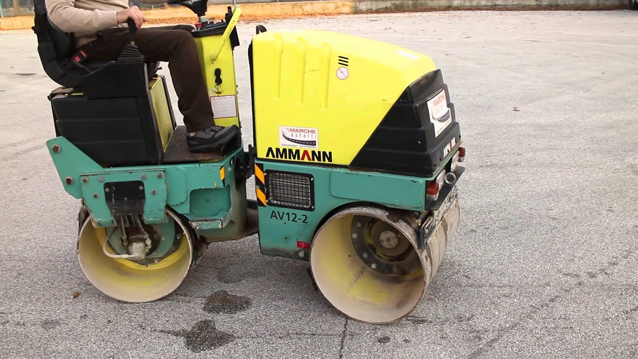 Rullo compressore AMMANN - YouTube