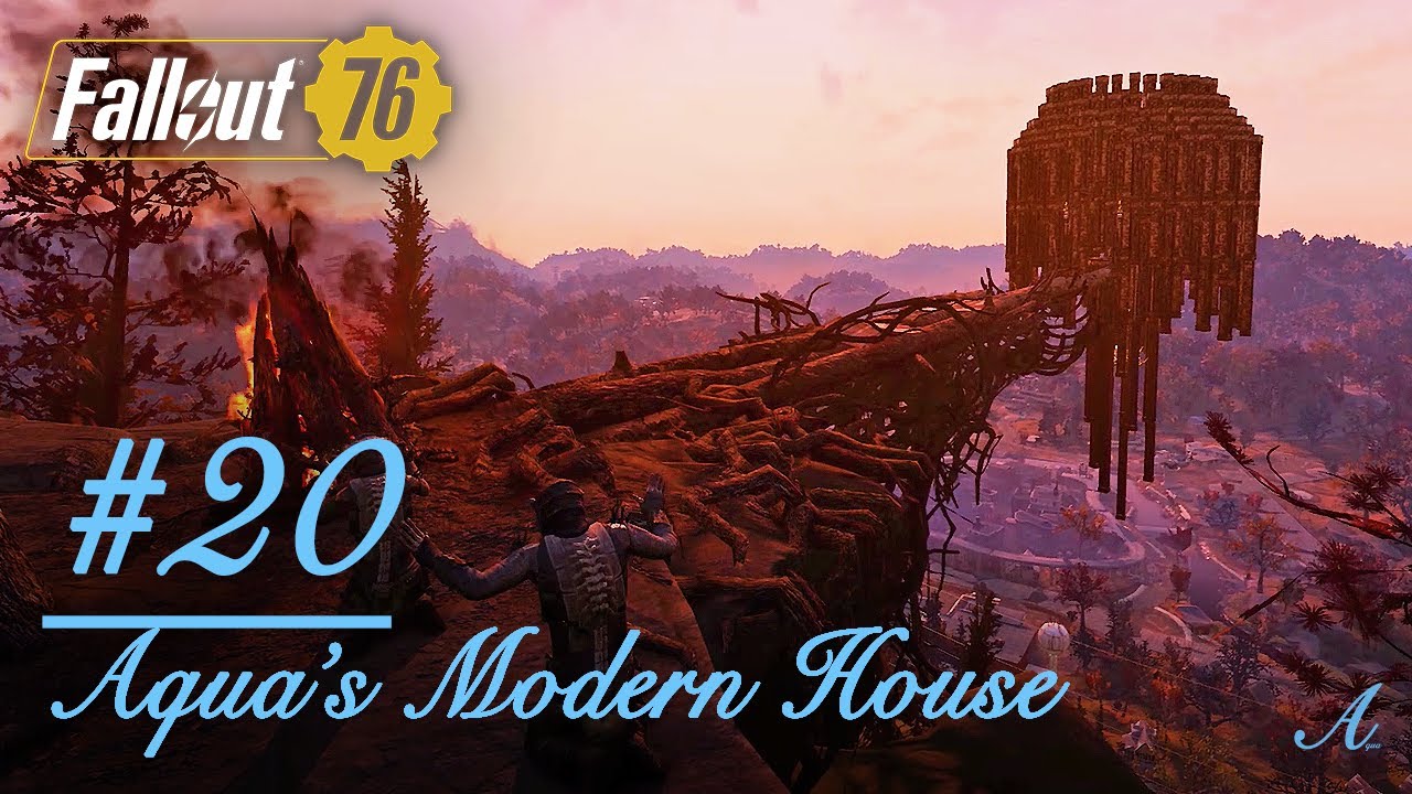 Fallout 76 camp build - Mothman cult temple house camp build (Aqua's ...