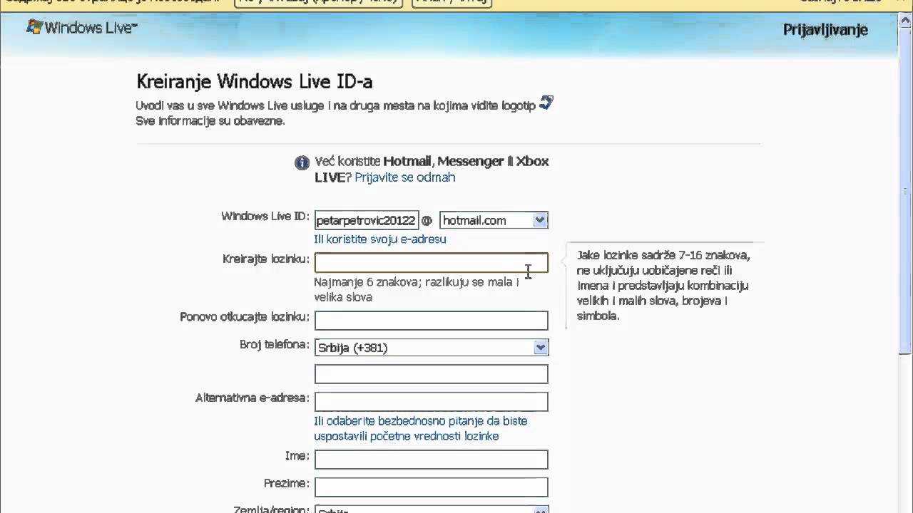 Kako napraviti facebook profil radi 100 % - YouTube