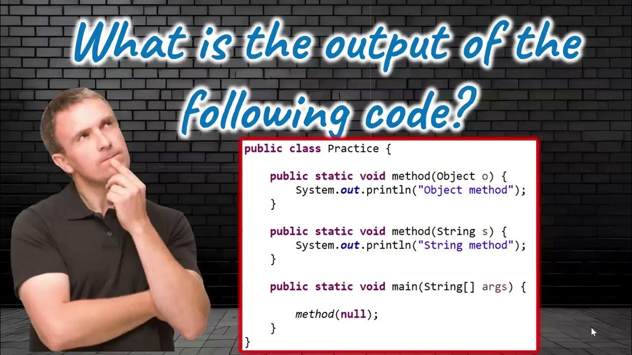 Java output related interview questions - YouTube